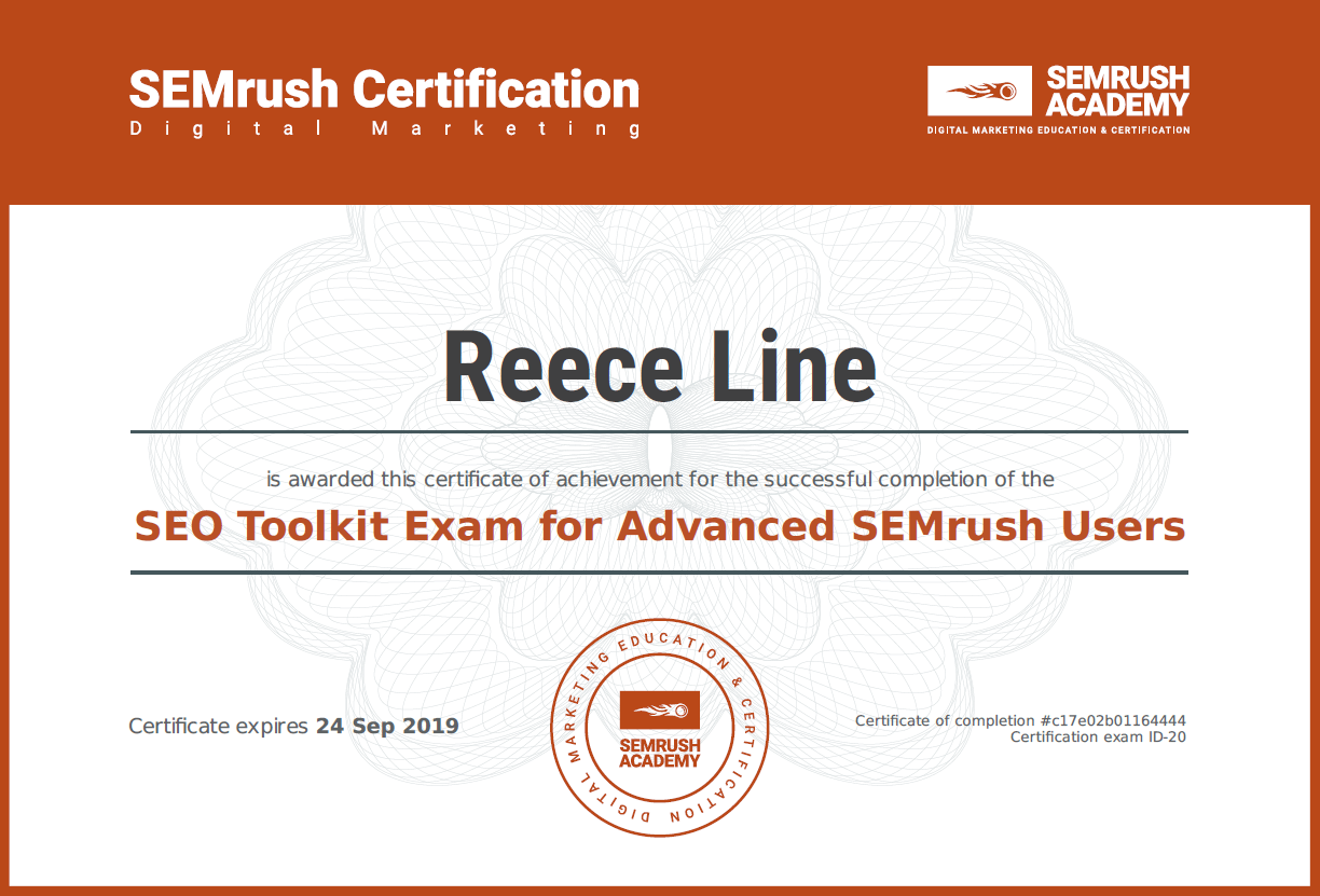 Certifications – LineLogic Digital Agency | Call Us: 832 8351 765